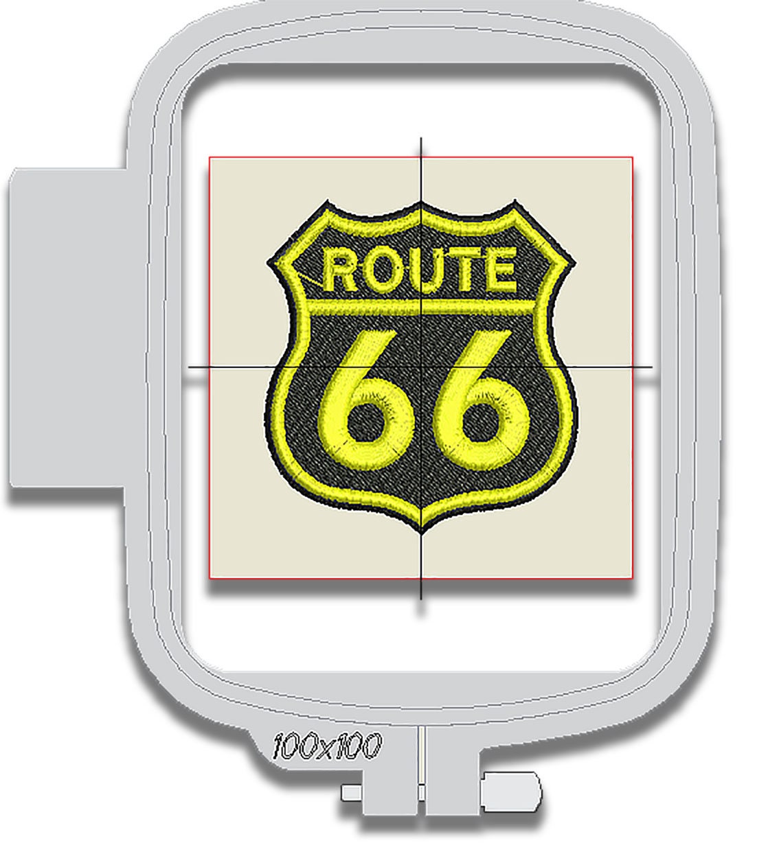 Route 66 Embroidery Design, Motto Machine Embroidery, 2 Colour - Etsy