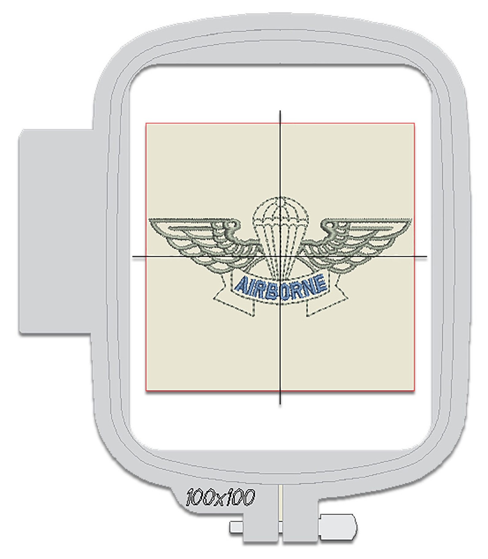 Airborne Embroidery Design Motto Machine Embroidery Low - Etsy