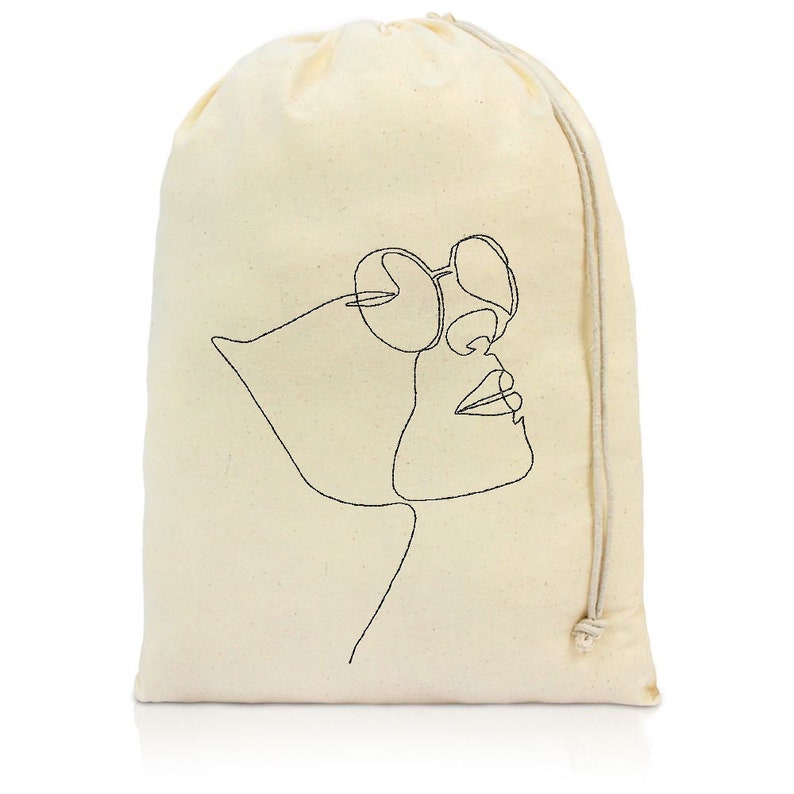 Face Line Art Machine Embroidery Line Art. Low Stitch Count. - Etsy