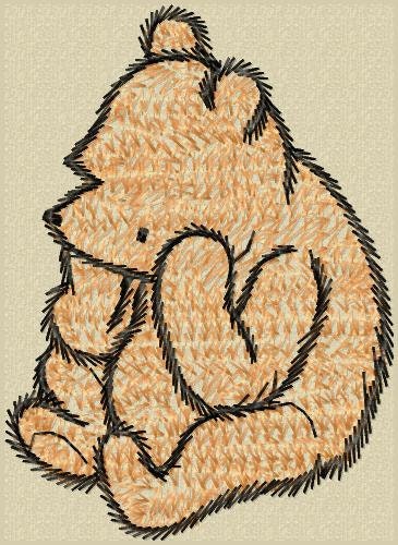 Classic Pooh Embroidery Design, Classic Pooh Bear Machine Embroidery ...