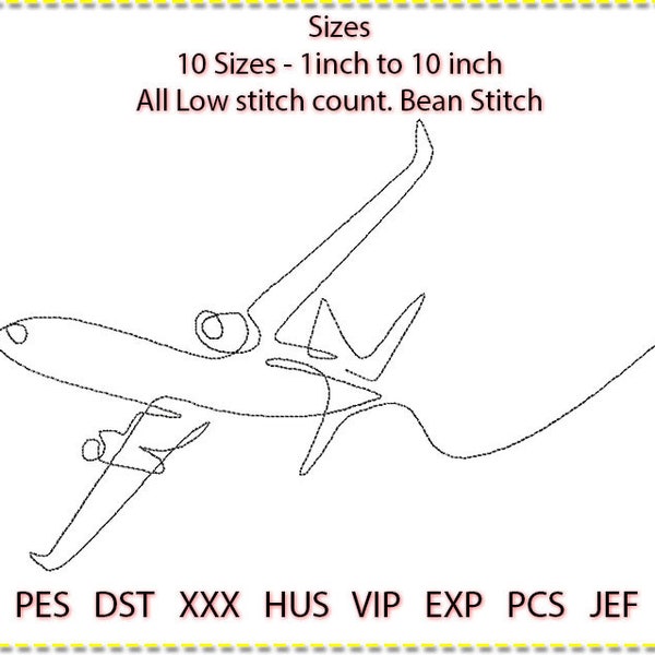 Plane Embroidery - Etsy