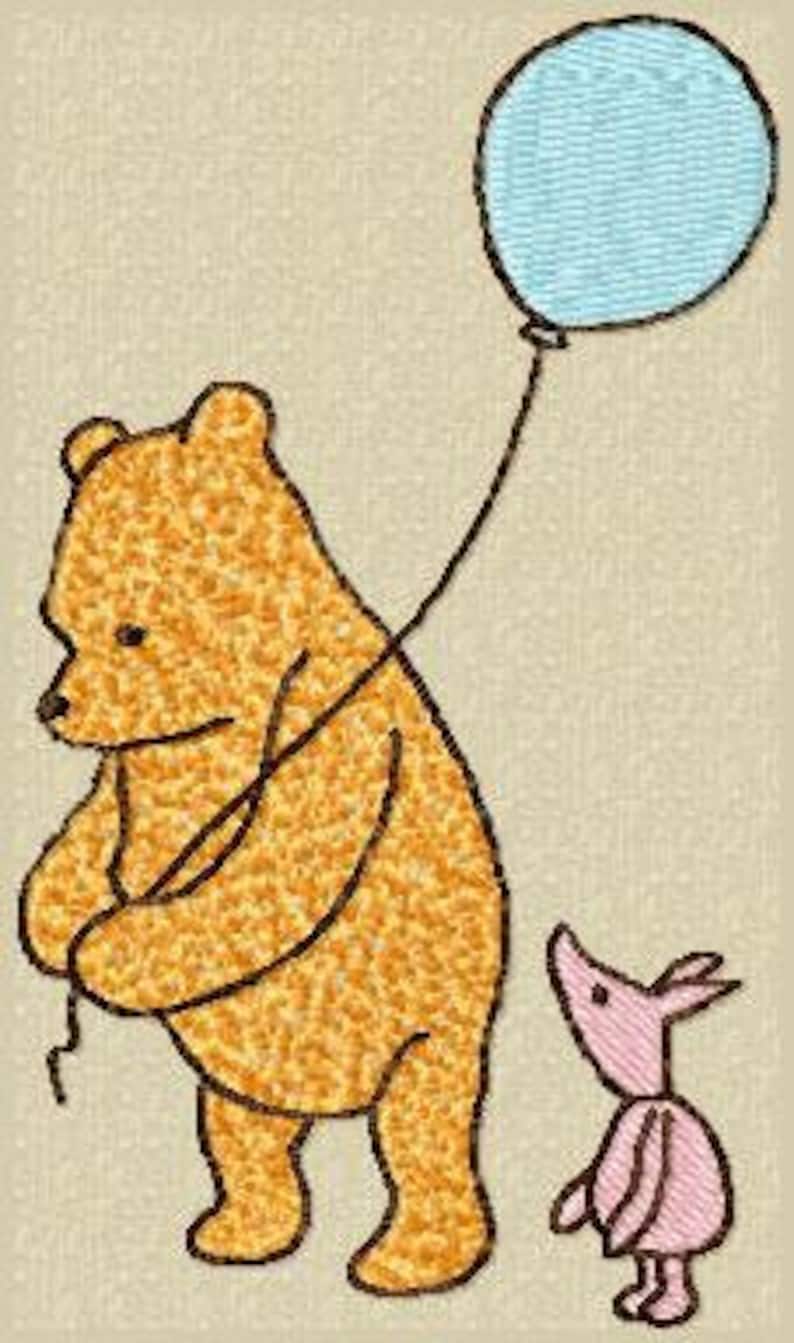 Classic Pooh and Piglet Embroidery Design Winnie. Low Stitch - Etsy