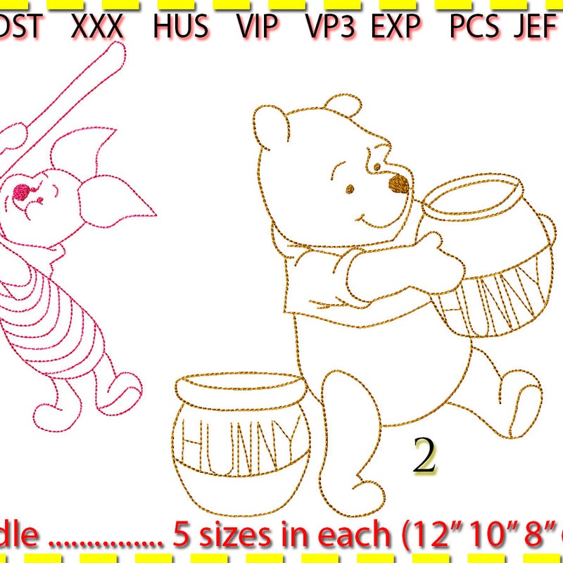 Winnie the Pooh Outline - Etsy