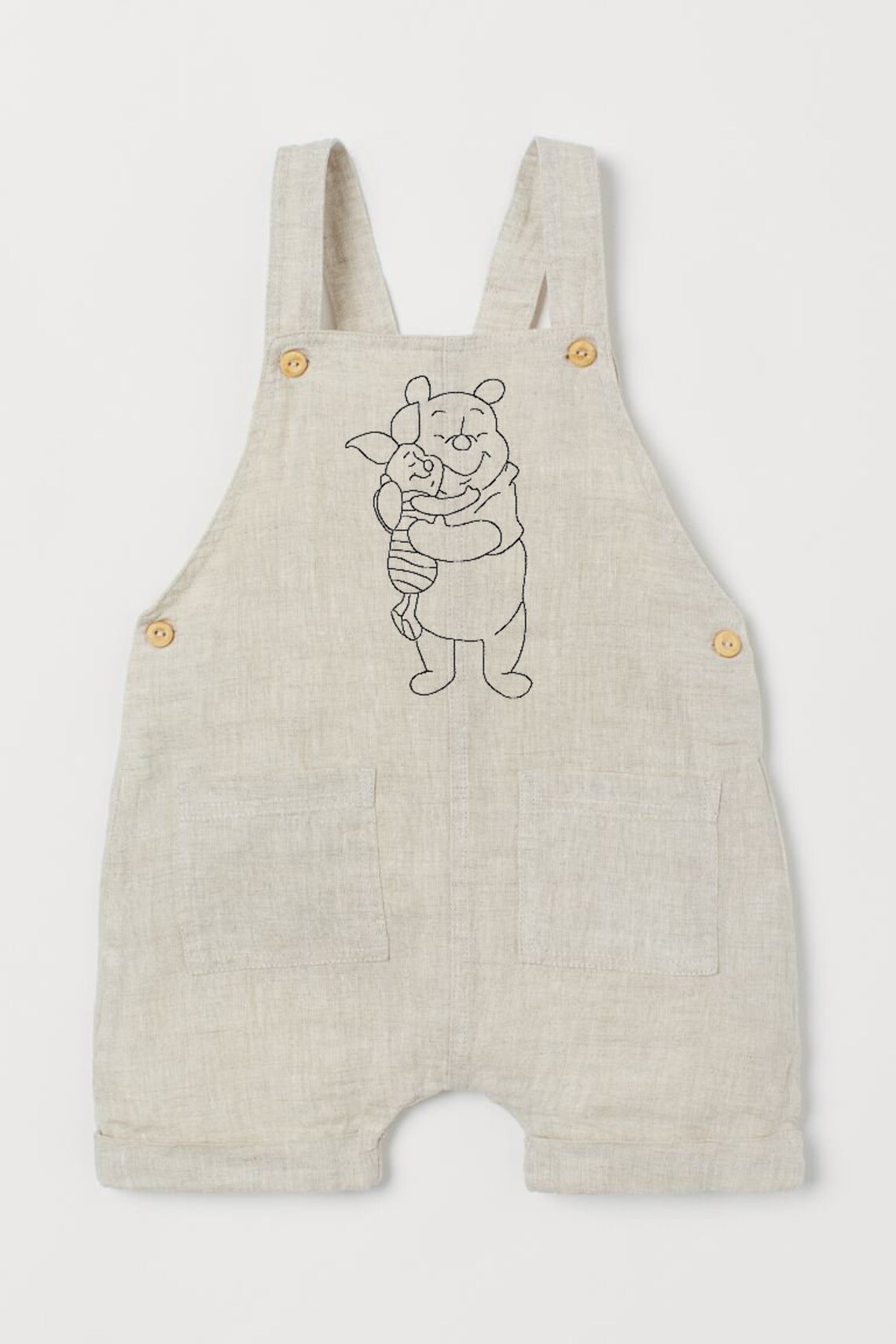 Pooh Piglet Hug Sketch Embroidery Design, Machine Embroidery, Winnie ...