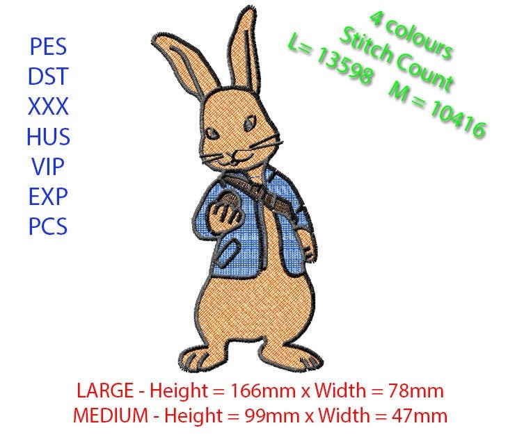 Peter Rabbit Embroidery Design Machine Embroidery. Beatrix - Etsy