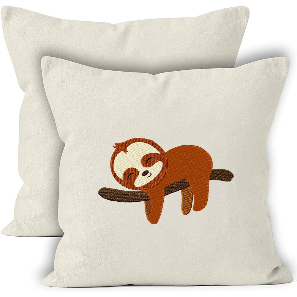 Sloth Embroidery Design Machine Embroidery 5 Colour. 2 Sizes - Etsy