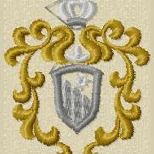 Crests Emblem Bundle. Embroidery Design, Machine Embroidery, 3 Colours ...