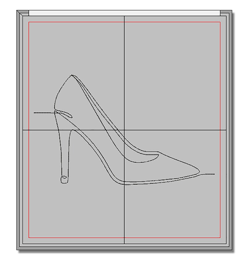 Stiletto Shoe Line Art Machine Embroidery Line Art. Low - Etsy