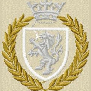 Crests Emblem Bundle. Embroidery Design, Machine Embroidery, 3 Colours ...