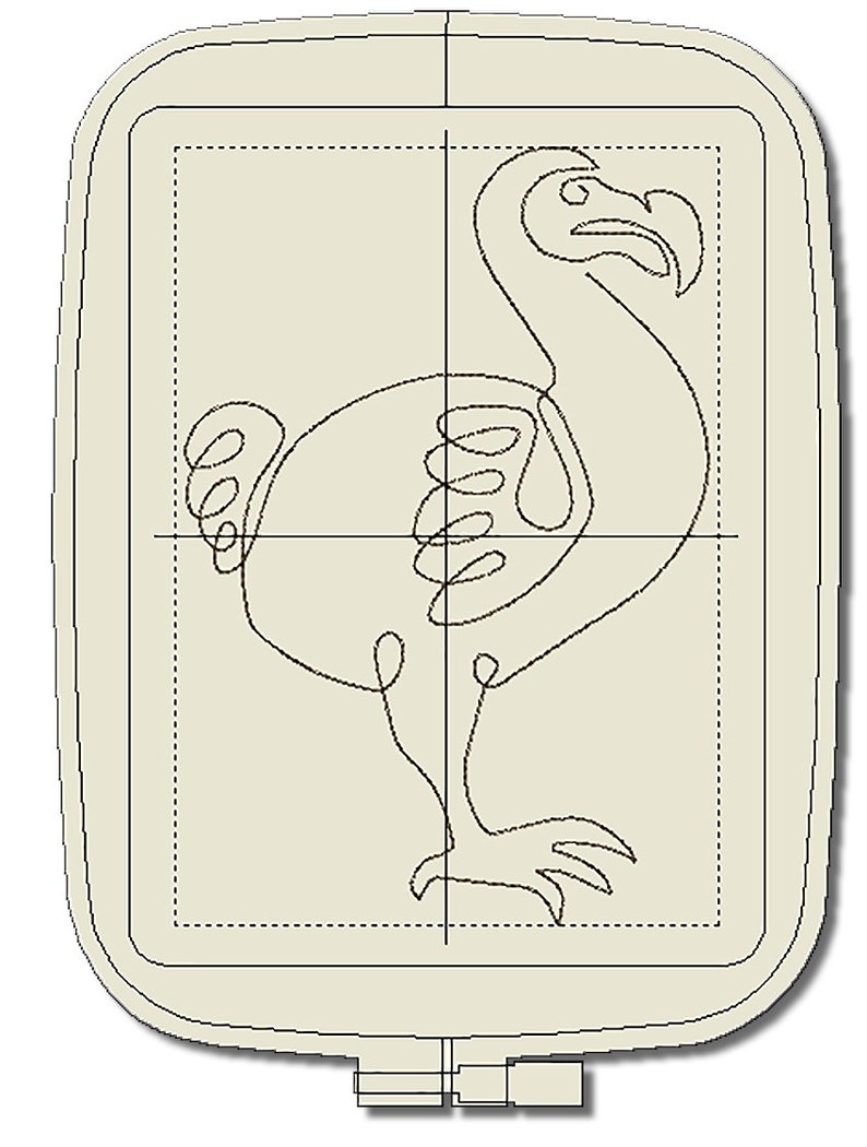 Dodo Line Art. Machine Embroidery Line Art. Low Stitch Count. - Etsy