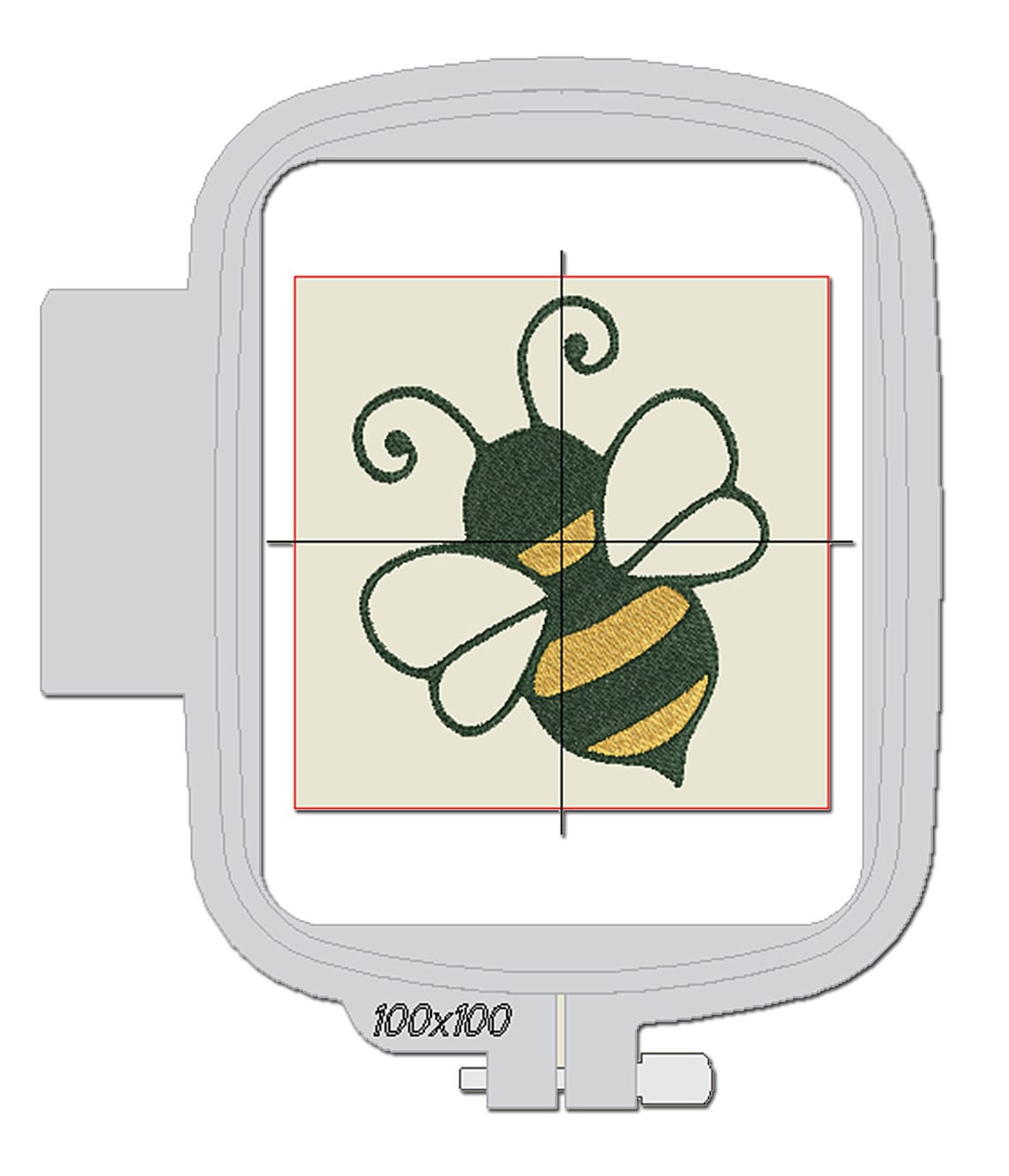 Bee Embroidery Design Machine Embroidery. 2 Colour. 4x4 and | Etsy