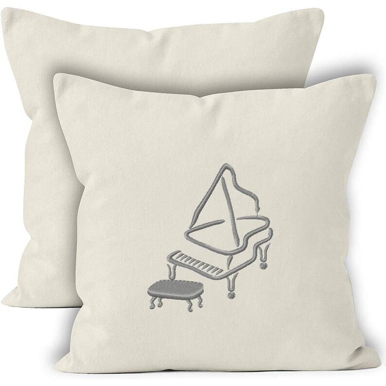 Grand Piano Embroidery Design Motto Machine Embroidery 2 - Etsy