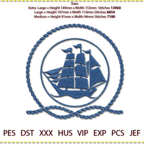 Nautical Embroidery - Etsy