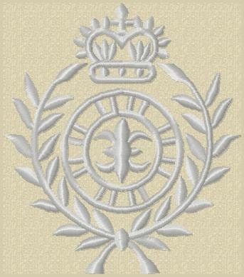 Emblem Badge Embroidery Design, Motto Machine Embroidery, 1 Colour - Etsy