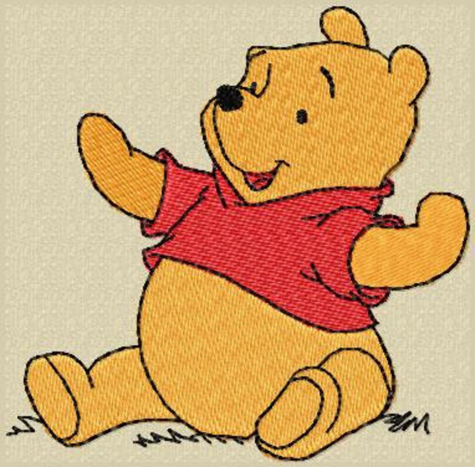 Pooh Embroidery Design Pooh Bear Machine Embroidery Winnie. - Etsy