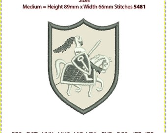 Knight Emblem Embroidery - Etsy