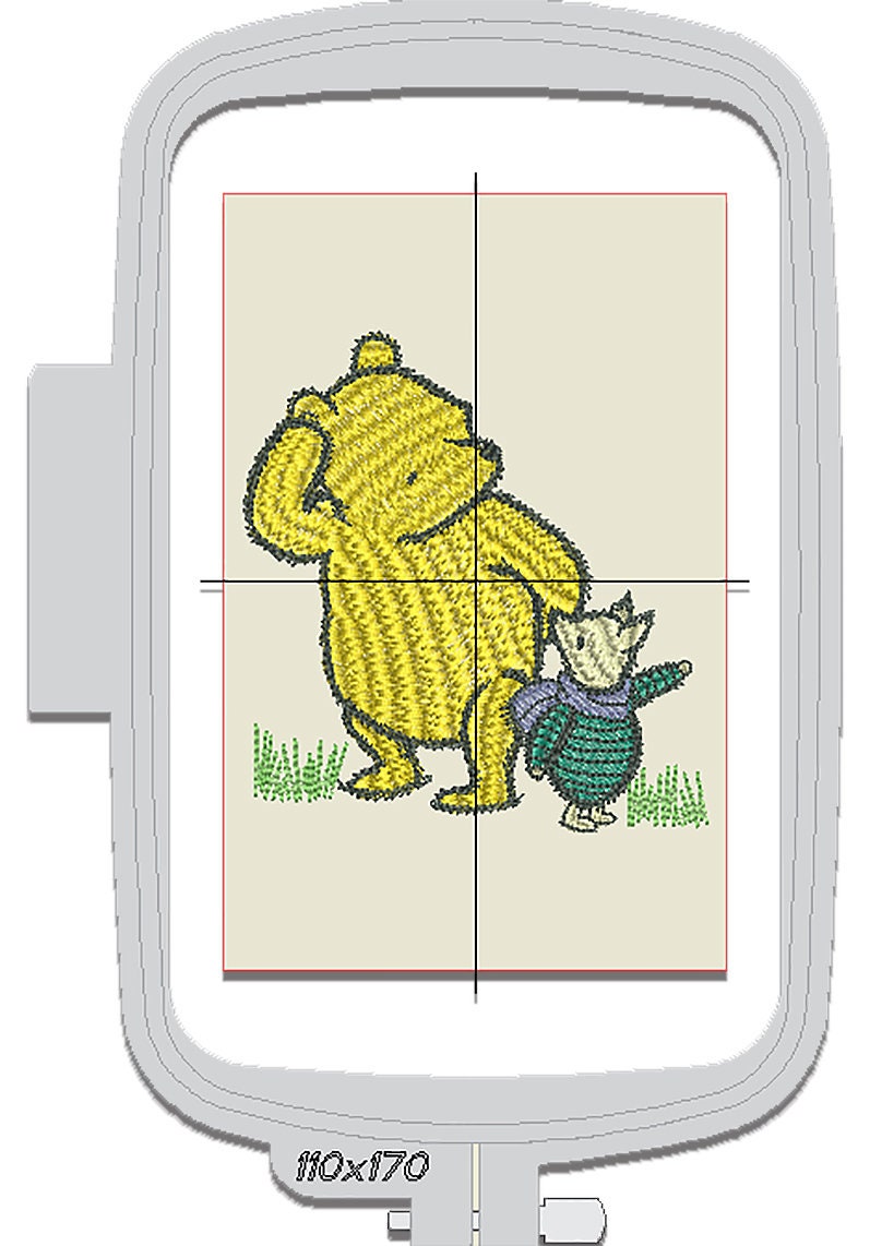 Classic Pooh and Piglet Embroidery Design Machine Embroidery - Etsy