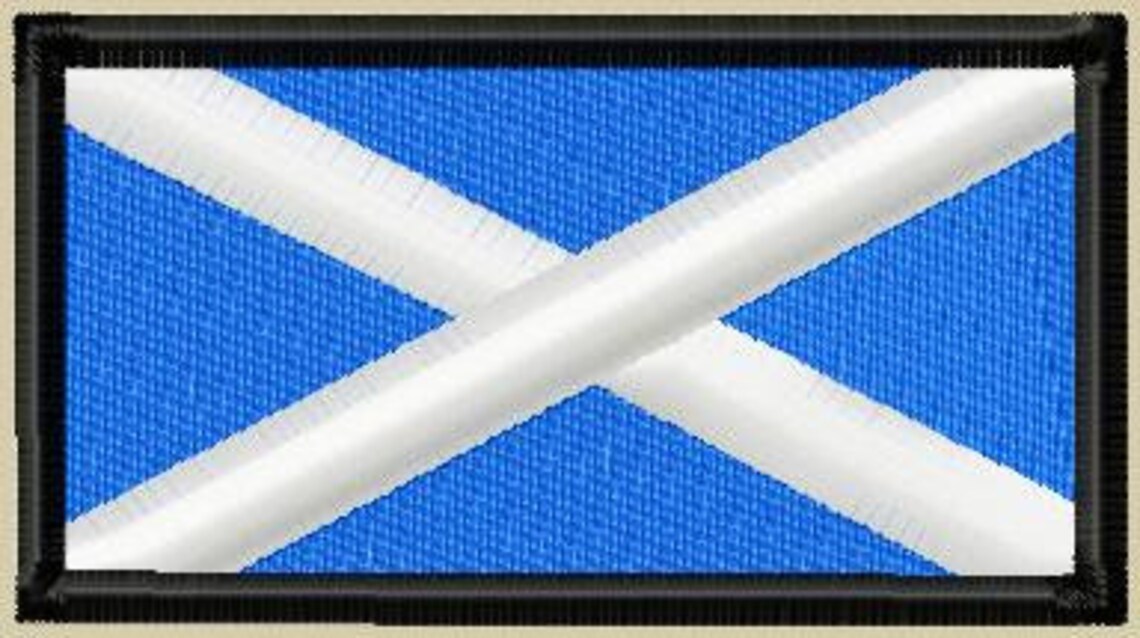 Scotland Flag Embroidery Design, Motto Machine Embroidery, 3 Colour ...