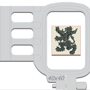 Griffin Emblem Embroidery Design, Motto Machine Embroidery, Low Stitch ...