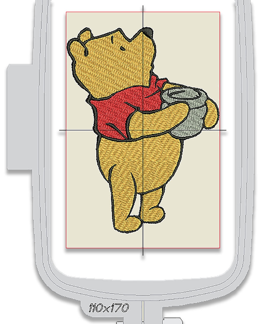 Pooh Embroidery Design Pooh Bear With Honey Pot Machine - Etsy