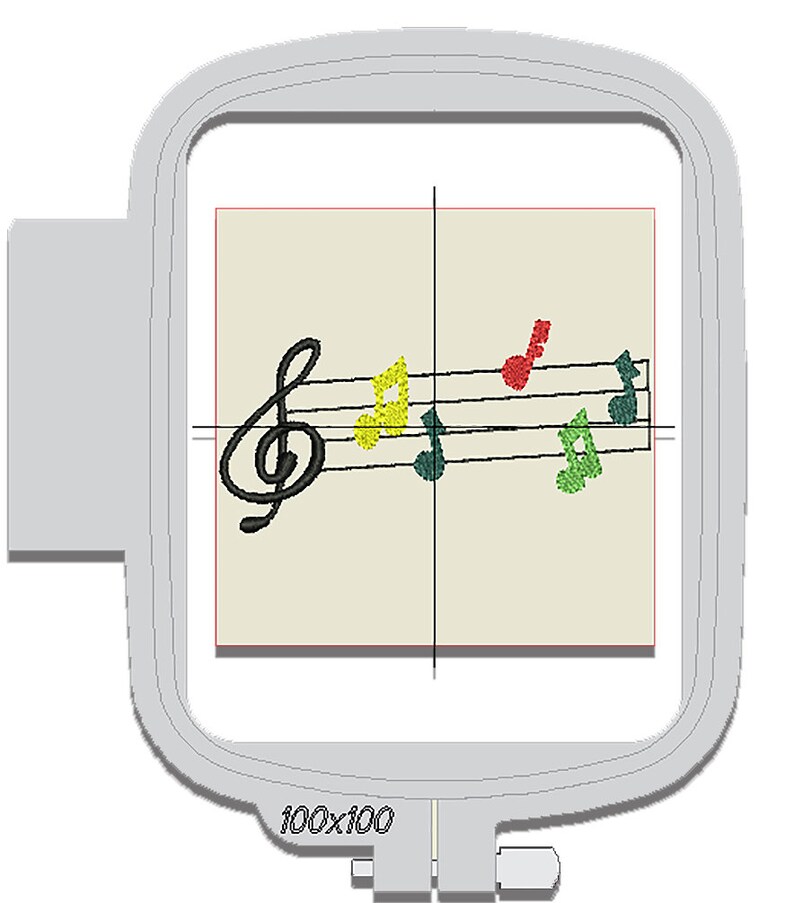 Music Notes Embroidery Design Motto Machine Embroidery 2 - Etsy