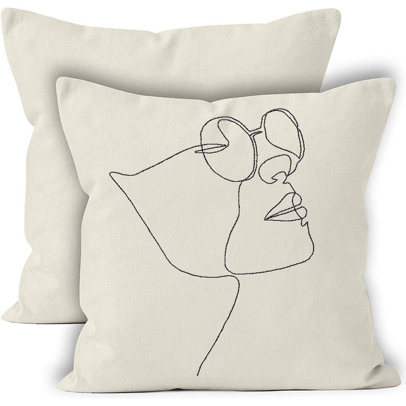 Face Line Art Machine Embroidery Line Art. Low Stitch Count. - Etsy