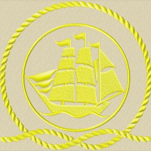 Nautical Boat Embroidery Design, Motto Machine Embroidery, 3 Sizes - Etsy