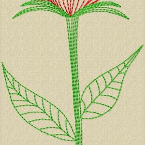 Flower Bundle (x8 Each in Five Sizes) Embroidery Design, Machine ...