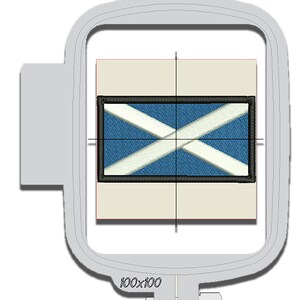Scotland Flag Embroidery Design, Motto Machine Embroidery, 3 Colour ...