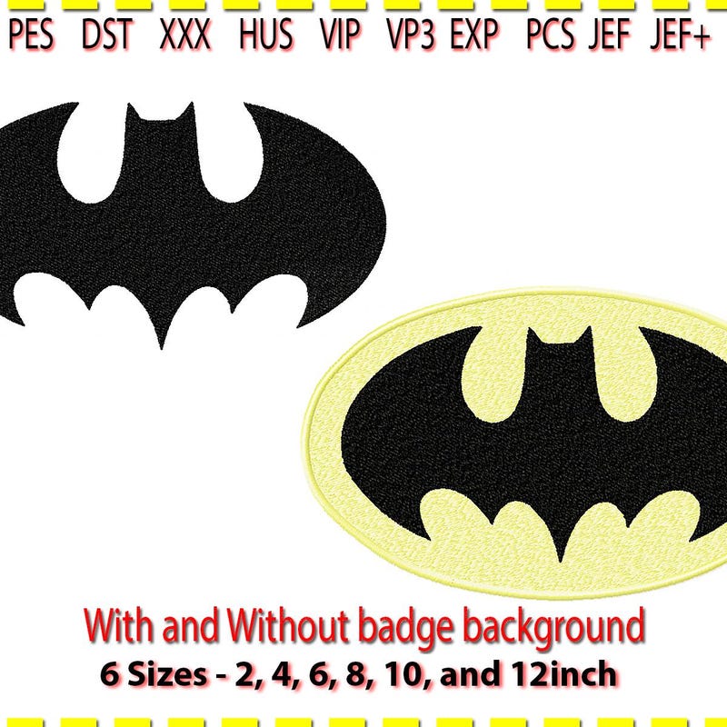 Batman embroidery design - Etsy