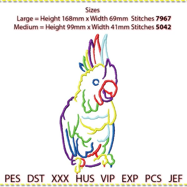 Parrot Embroidery - Etsy