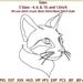 Cat Line Art Embroidery Design: Low Stitch Count (4-12 Inch) - Etsy