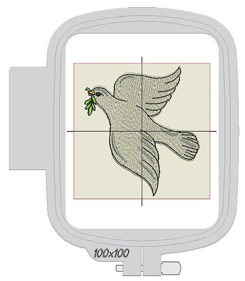 Dove Embroidery Design, Machine Embroidery, 5 Colour. 2 Sizes - Etsy