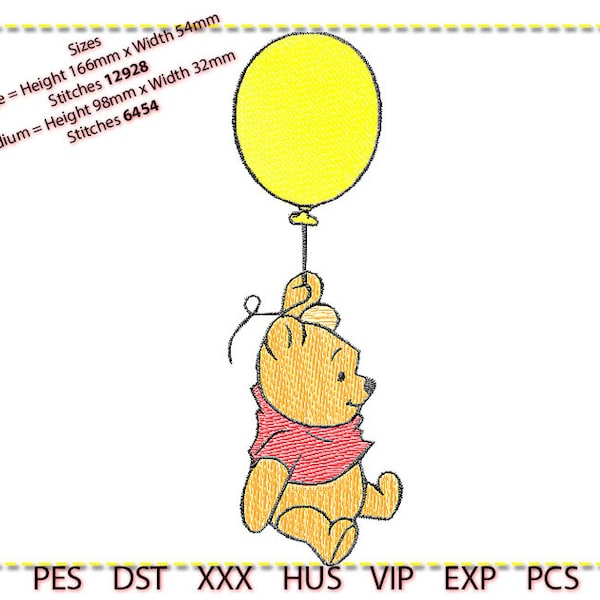 Pooh Balloon Clipart - Etsy