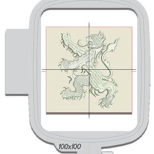 Griffin Emblem Embroidery Design, Motto Machine Embroidery, Low Stitch ...