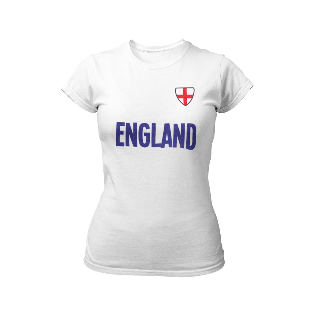 ENGLAND Football T shirt world Cup 2026 Ladies Or Kids Country Badge england-football-t-shirt-world-cup-2026-ladies-or-kids-country-badge