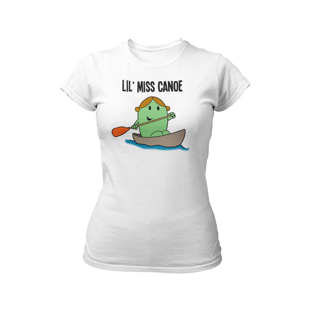 Lil Miss Canoe Sustainable Gift for Her Womens Organic Cotton T-shirt ...