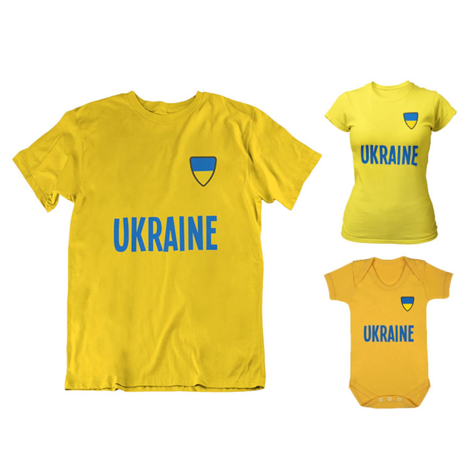Ukraine Football T-Shirt Adults Kids Baby Country Badge 2021 | Etsy