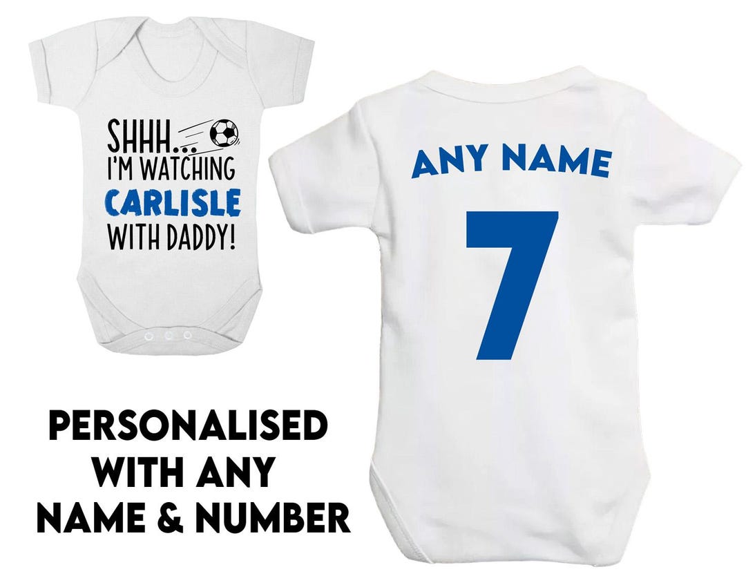 SHHH Im Watching Carlisle With Daddy Personalised Baby Grow or T-shirt ...