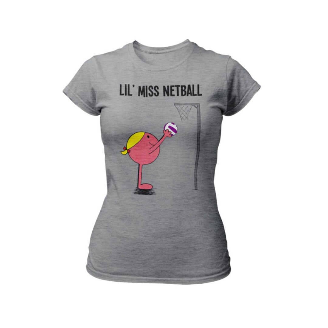 Lil Miss Netball Organic Cotton T-shirt Sustainable Gift for Her Womens ...