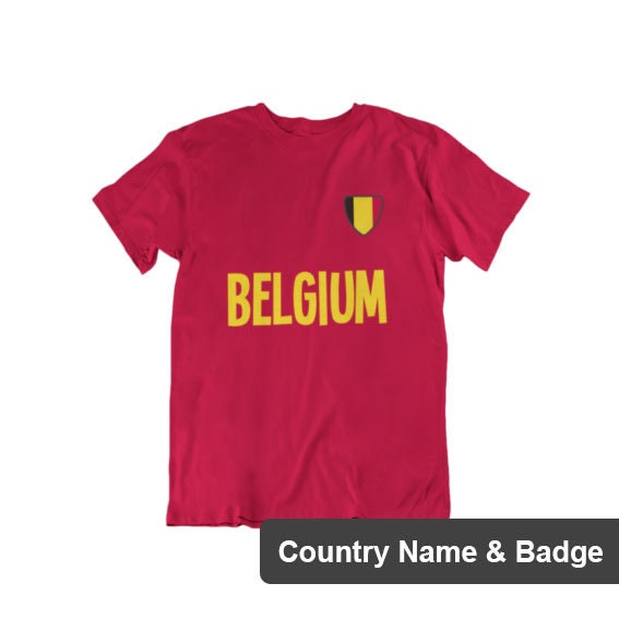 Adults or Kids Choice of BELGIUM Regular Fit Football T-shirts ...