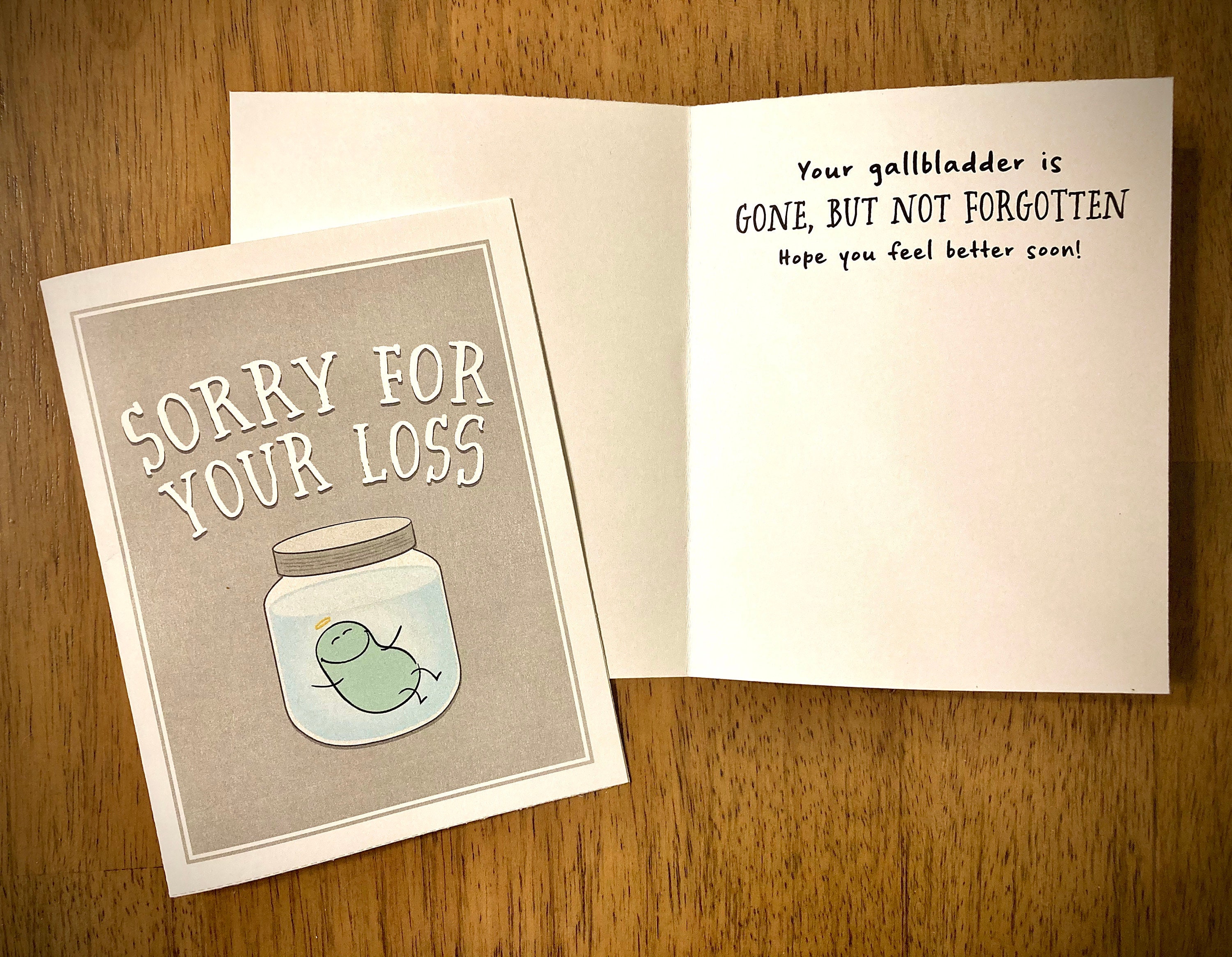Get Well Soon - Gallbladder Removal - Printable Card - Digital Download ...