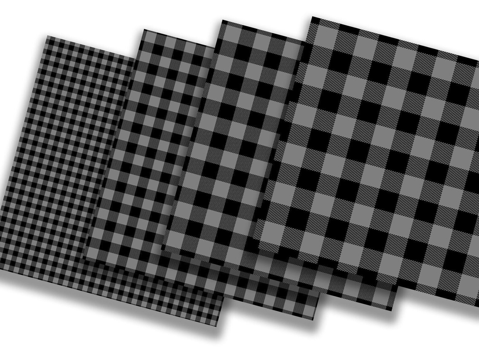 Buffalo Plaid Digital Paper, Instant Download of Red, Green and Gray ...