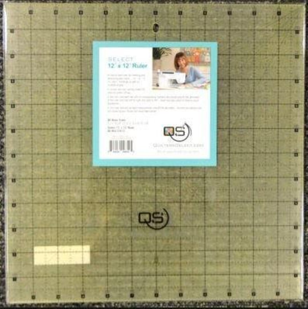 Quilters Select 12" X 12" Ruler - Qs-rul12x12 - Etsy