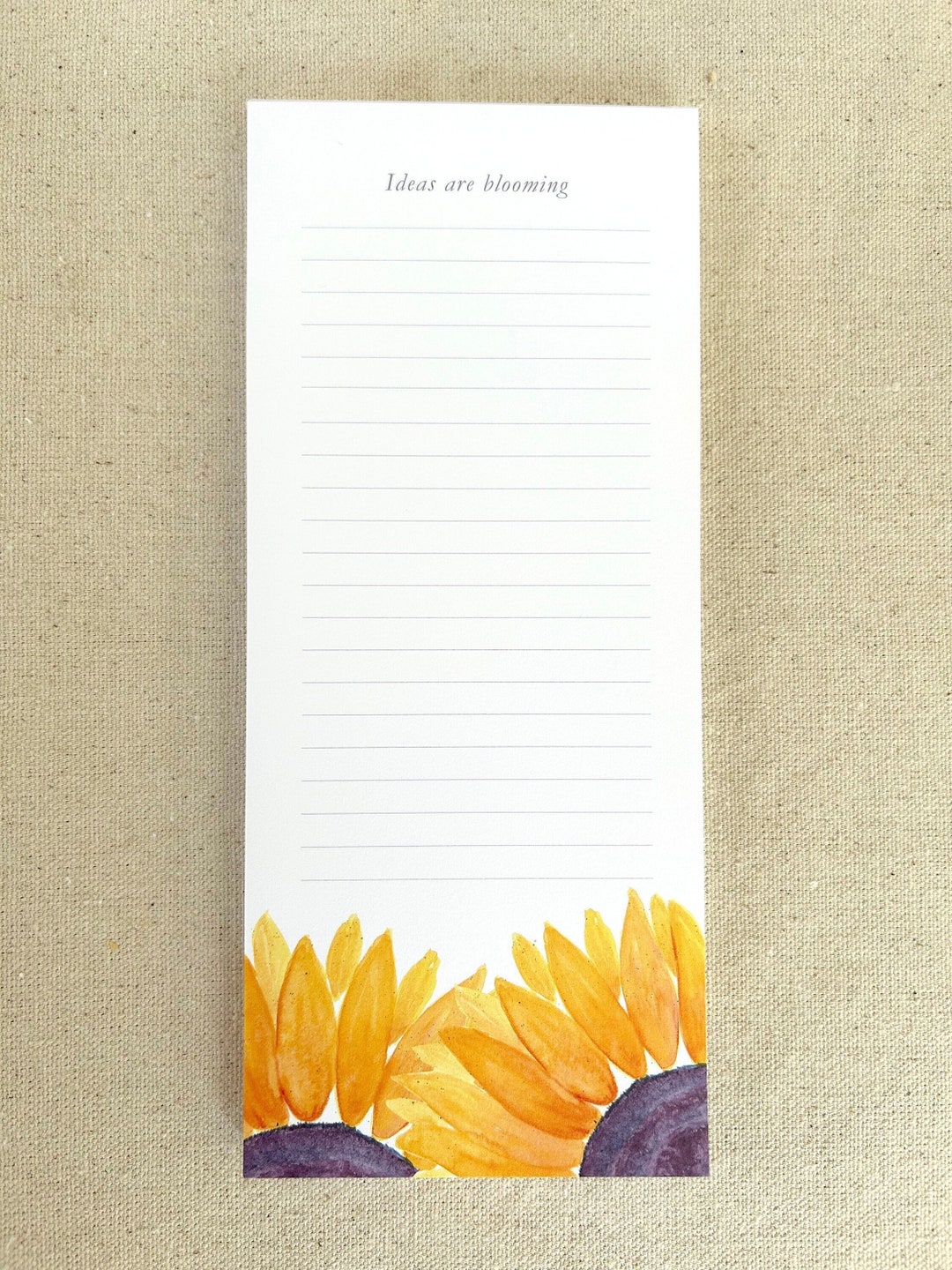 Ideas Are Blooming Watercolor Floral Notepad | Floral Notepad ...