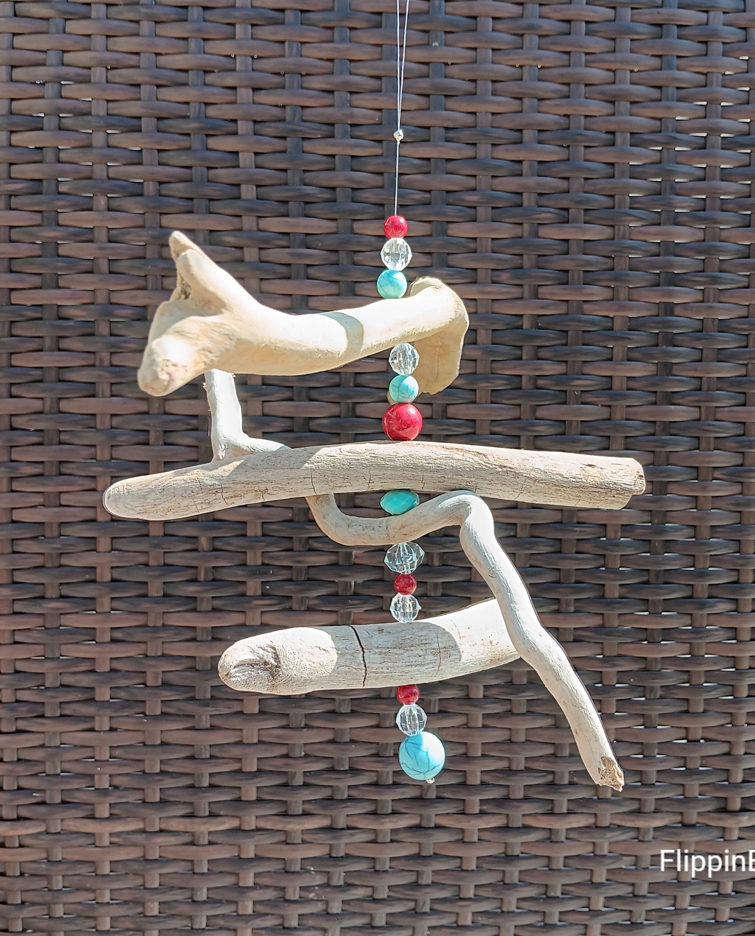 Native American Suncatcher, Driftwood Wind Spinner, Handmade Pool ...