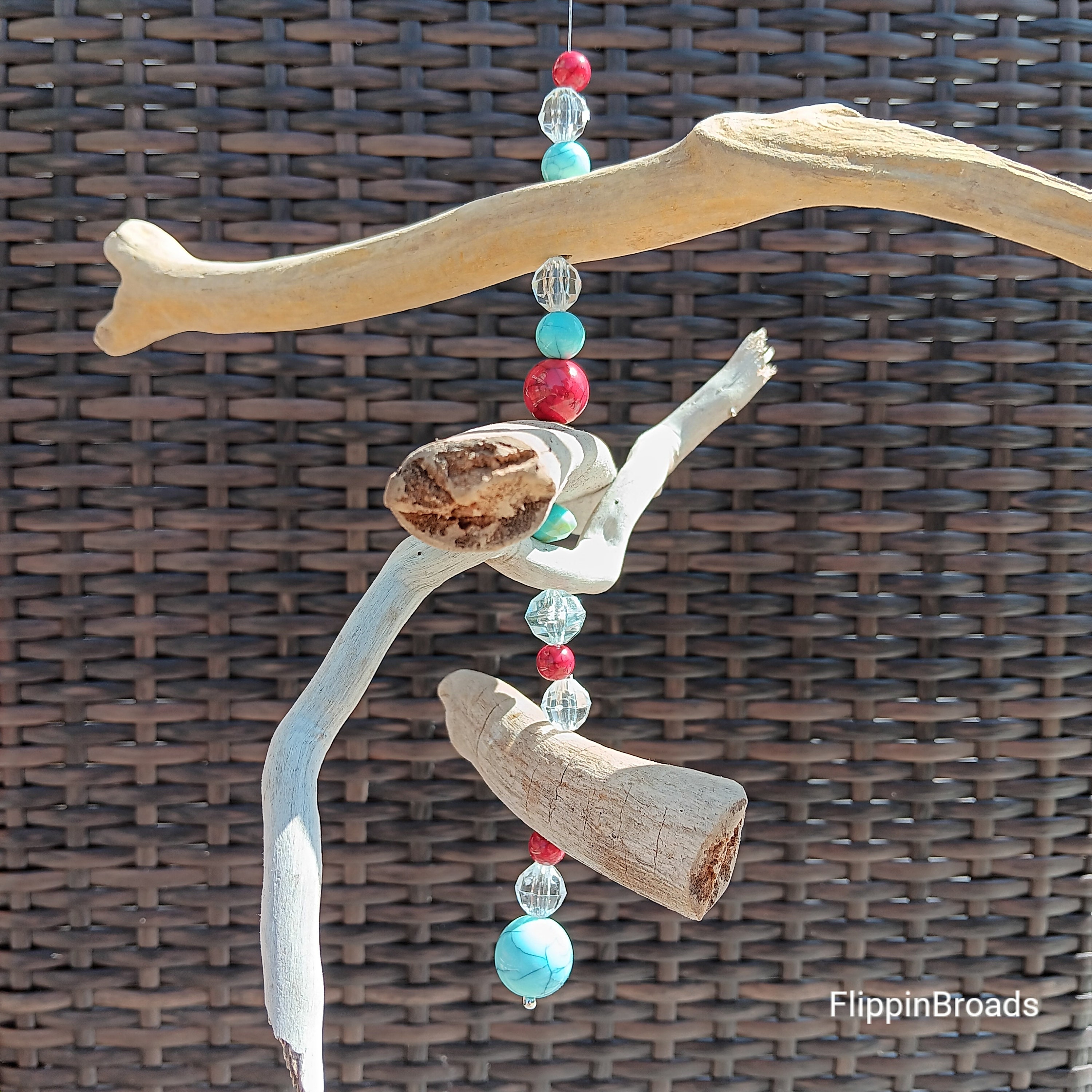 Native American Suncatcher, Driftwood Wind Spinner, Handmade Pool ...
