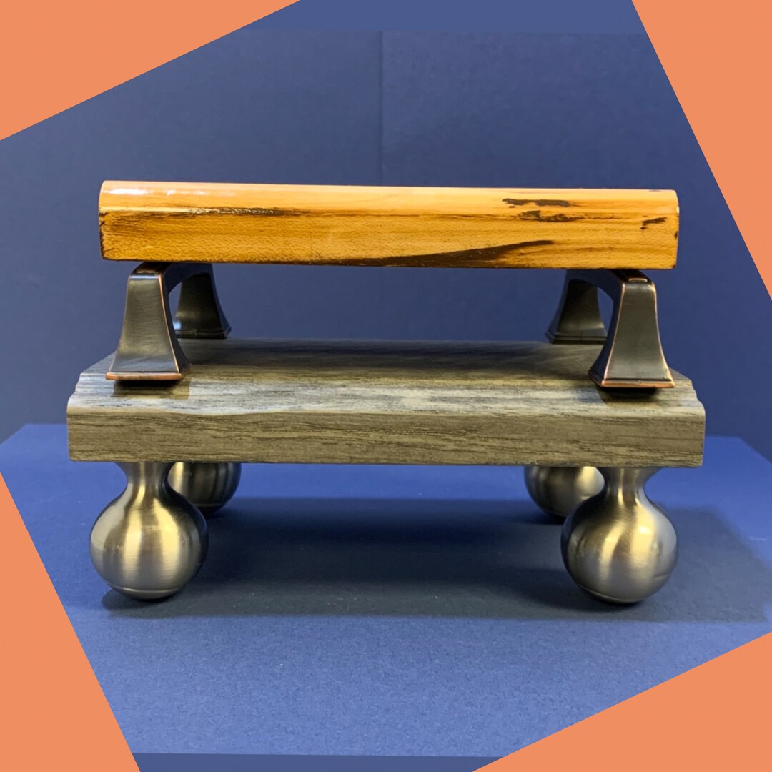 Table Risers and Stands, Repurposed Cabinet Wood and Drawer Pulls ...