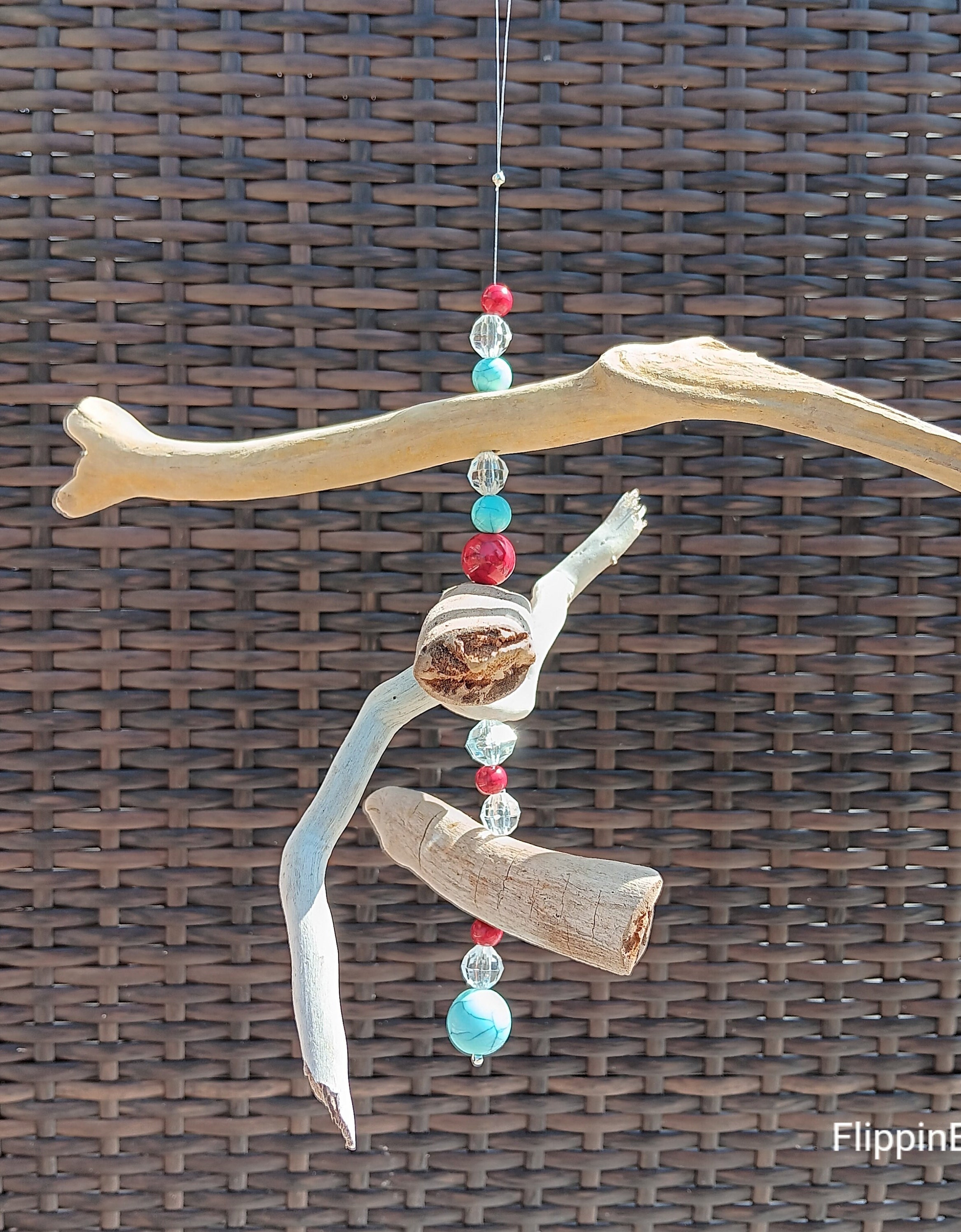 Native American Suncatcher, Driftwood Wind Spinner, Handmade Pool ...