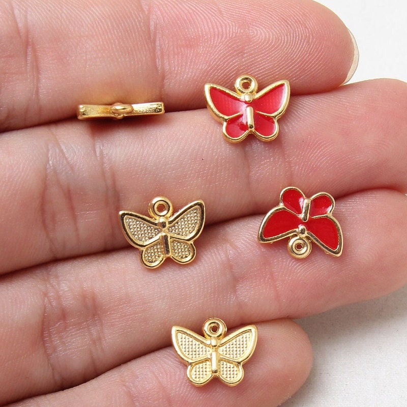 Gold Enamel Jewelry - Etsy